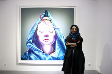 Exposición artística del artista iraní Afarin Sajedi en Roma